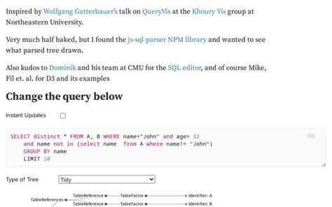 Sql Query Visualizer John Alexis Guerra Gómez Observable