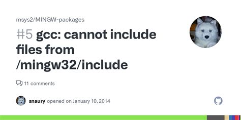 gcc cannot include files from mingw32 include · issue 5 · msys2