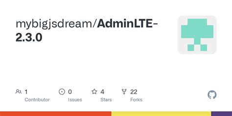 Github Mybigjsdreamadminlte 230
