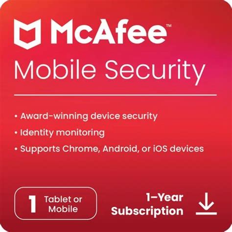 Mcafee Mobile Security 2024 1 Device 1 Year Antivirus Internet Security Software Scam
