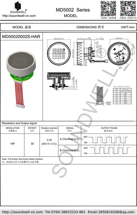 Md5002 Encoder Module With Digital Tube Encoder Module Manufacturer Soundwell Electronic China