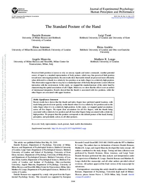 pdf experiment 1 extending finger space associations to the middle