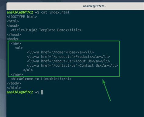 Ansible Template Command