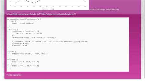 Highcharts How To Remove Connecting Line Between Fixed Tooltip And