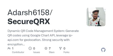 GitHub Adarsh SecureQRX Dynamic QR Code Management System Generate QR Codes Using Google