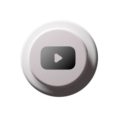 Youtube Button On White Button 60385734 Png