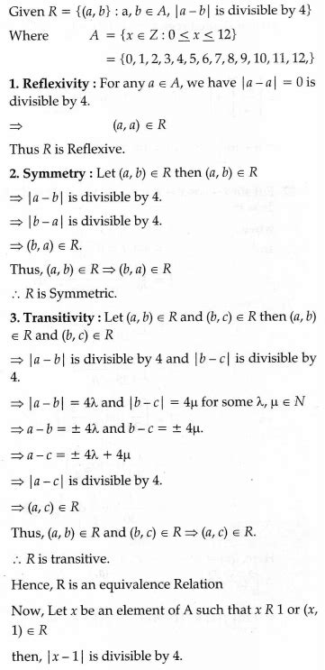 Let A X ∈ Z 0 ≤ X ≤ 12 Show That R Ab Ab ∈ A A B Is
