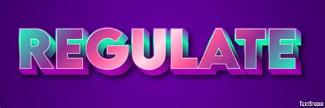 Regulate Text Effect And Logo Design Word