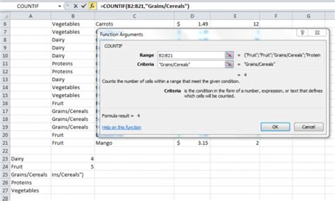 How To Count Items And Make Pie Charts In Microsoft Excel Hubpages