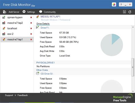 Disk Monitor Lite Free Download Disk Space Utilization Monitor
