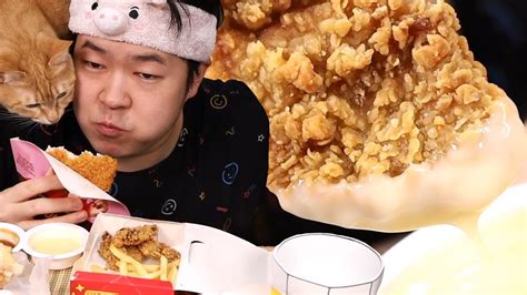 배 찢어진 사람의 깡돼후 먹방입니다 Youtube