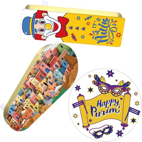 Pullcrease 144 Pack Noise Makers Bulk Traditional Purim Gragger Assorted Shapes