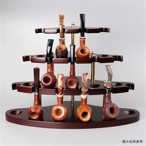 Handmade Diy Tobacco Pipe Stand Display For 15 Smoke Pipe Muxiang