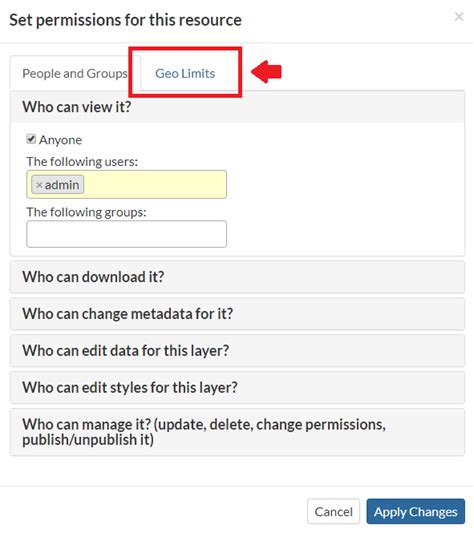 Permissions — Geonode 331 Documentation