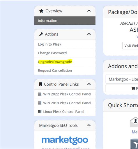 How Can I Upgradedowngrade My Hosting Plan Knowledgebase Adaptive