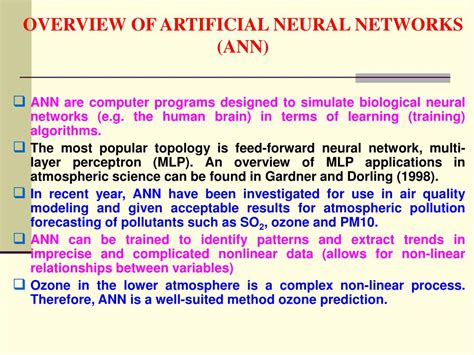 Ppt Prediction Of Maximum Daily Ozone Levels Using Neural Network Models In Bangkok Powerpoint