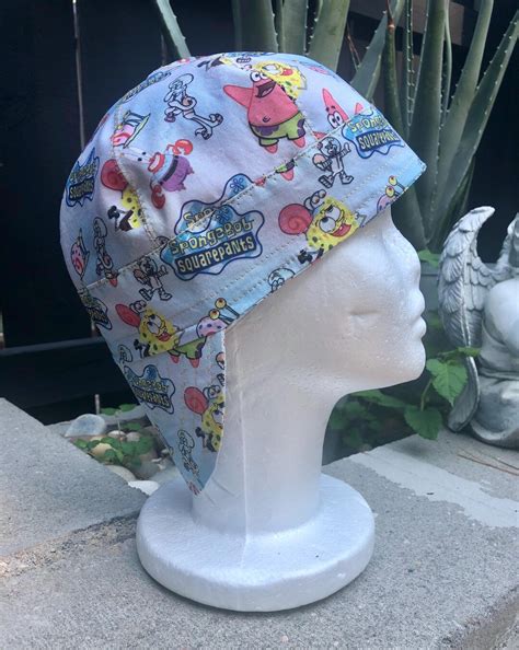 Spongebob Squarepants Cotton Welding Caps Biker Caps Pipe Fitter Caps