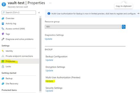 Protecting Of Critical Operations Of Backup Using Azure Resource Guard