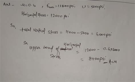[solved] Coefficient Of Sliding Friction Of 0 6 Assume Overburden Stress Course Hero