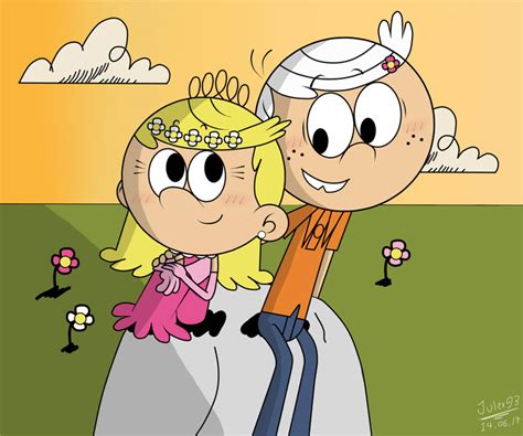 Lola And Lincoln In A Garden Color By Julex93 On Deviantart