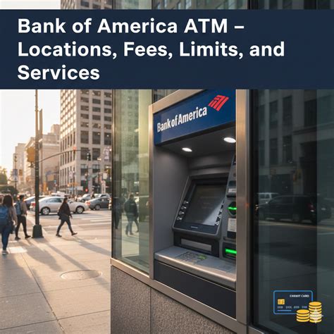 🏦 Bank Of America Atm Locations Fees Limits And Services