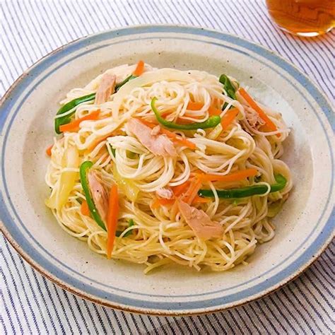 めんつゆで簡単！ ツナのそうめんチャンプルーのレシピ動画・作り方 デリッシュキッチン
