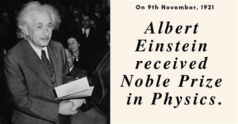 Nobel Prize Physics Albert Einstein Celebrate Albert Einsteins