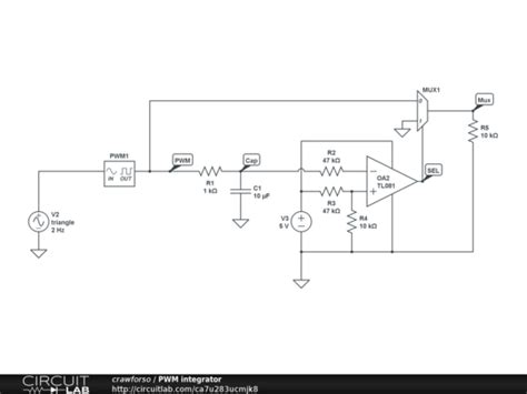 Pwm Integrator Circuitlab