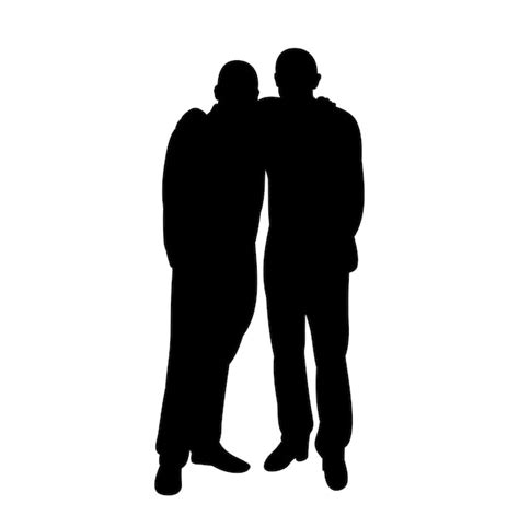 Two People Silhouette Vectors And Illustrations For Free Download Freepik