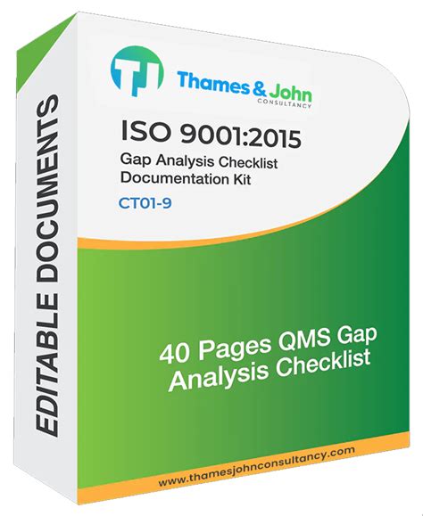 ISO Gap Analysis Checklist For QMS Tj Consultancy