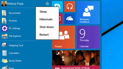 How To Add Hibernate Shortcut To The Windows 10 Start Menu