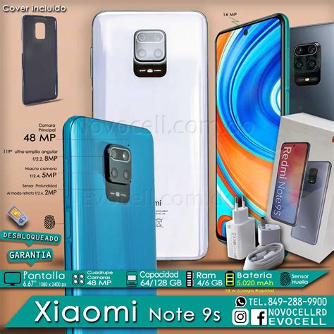 Xiaomi Redmi Note 9S – Desbloqueado - Evocell | Novocell RD