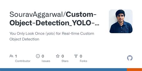 GitHub SouravAggarwal Custom Object Detection YOLO Algorithm You Only Look Once Yolo For