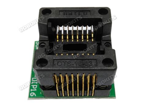 Programming Socket For SOP16 To 16pin Breakout With 3 9mm IC Width And 1 27mm Pitch Programming