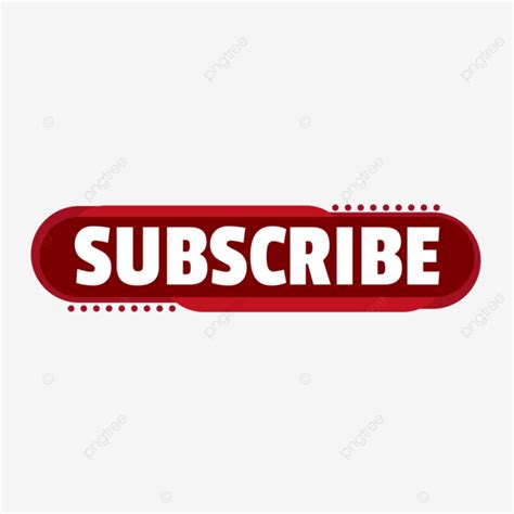 Subscribe Button Vector Subscribe Button Youtube Subscribe PNG And Vector With Transparent