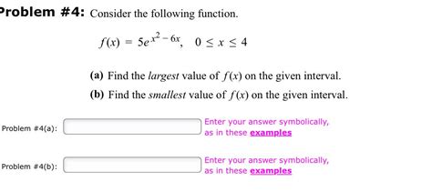 Solved Problem Consider The Following Function Chegg