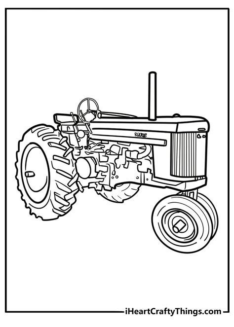 Printable John Deere Tractor Coloring Pages 2025