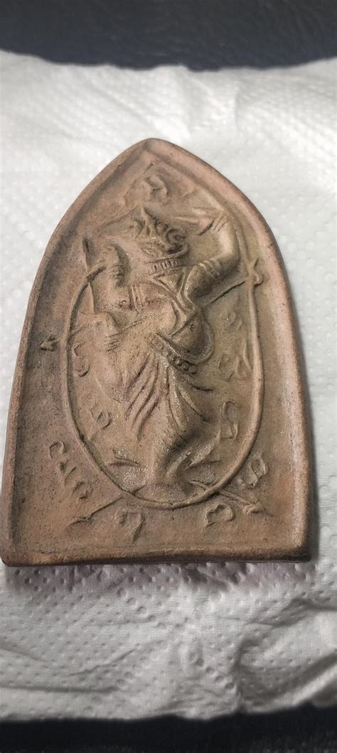 หนุมานหักศรเนื้อดิน หลวงปู่ตี๋ วัดเขาเขียวพนาราม หลวงพ่อกวย วัดโฆสิตาราม ปี2517 Ennxo