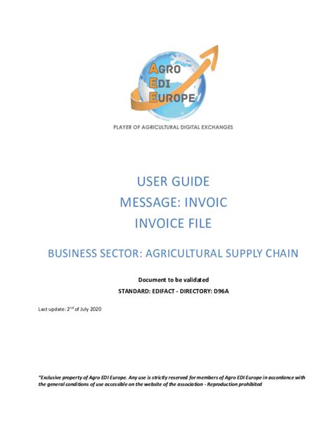 Fillable Online User Guide Message Invoic Invoice File Fax Email Print Pdffiller