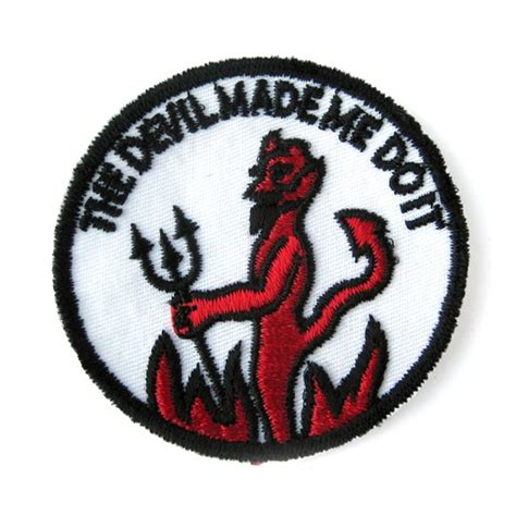 Red Devil Patch Etsy