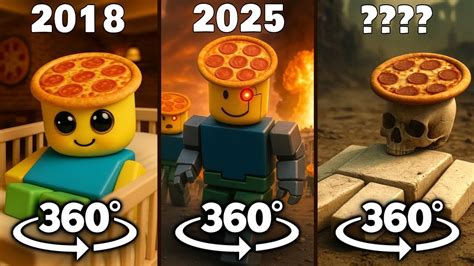 360° Vr Evolution Of Noobini Pizzanini Roblox Italian Brainrot Youtube