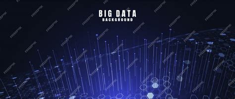 Premium Vector Abstract Technology Background With Big Data Internet Connection
