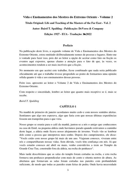 2 Vida E Ensinamentos Dos Mestres Do Extre Pdf Jesus Pensamento