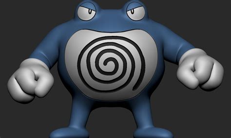 Pokemon Poliwag Poliwhirl Y Poliwrath Con 2 Poses Cada Uno Edream