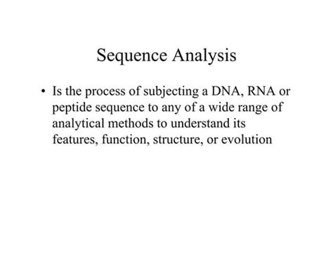 sequence alignment ppt