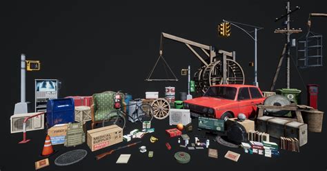 The Universal Props Pack 3d Props Unity Asset Store