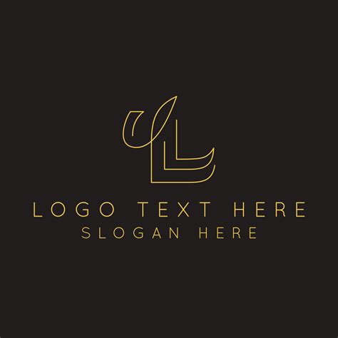 Gold Minimalist Letter L Logo Brandcrowd Logo Maker Brandcrowd