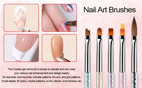 Musilan Nail Art Brushes Set10pcs Nail Brushes For Nail Art With Nail