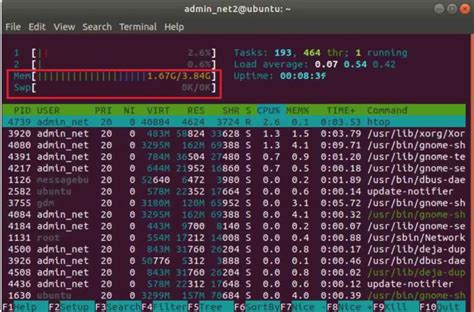 Monitoring System Processes In Ubuntu Using Htop