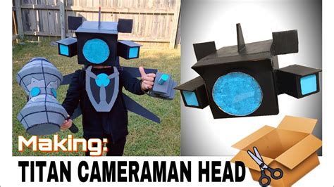 How To Make A Titan Cameraman Head Costume Titancameraman